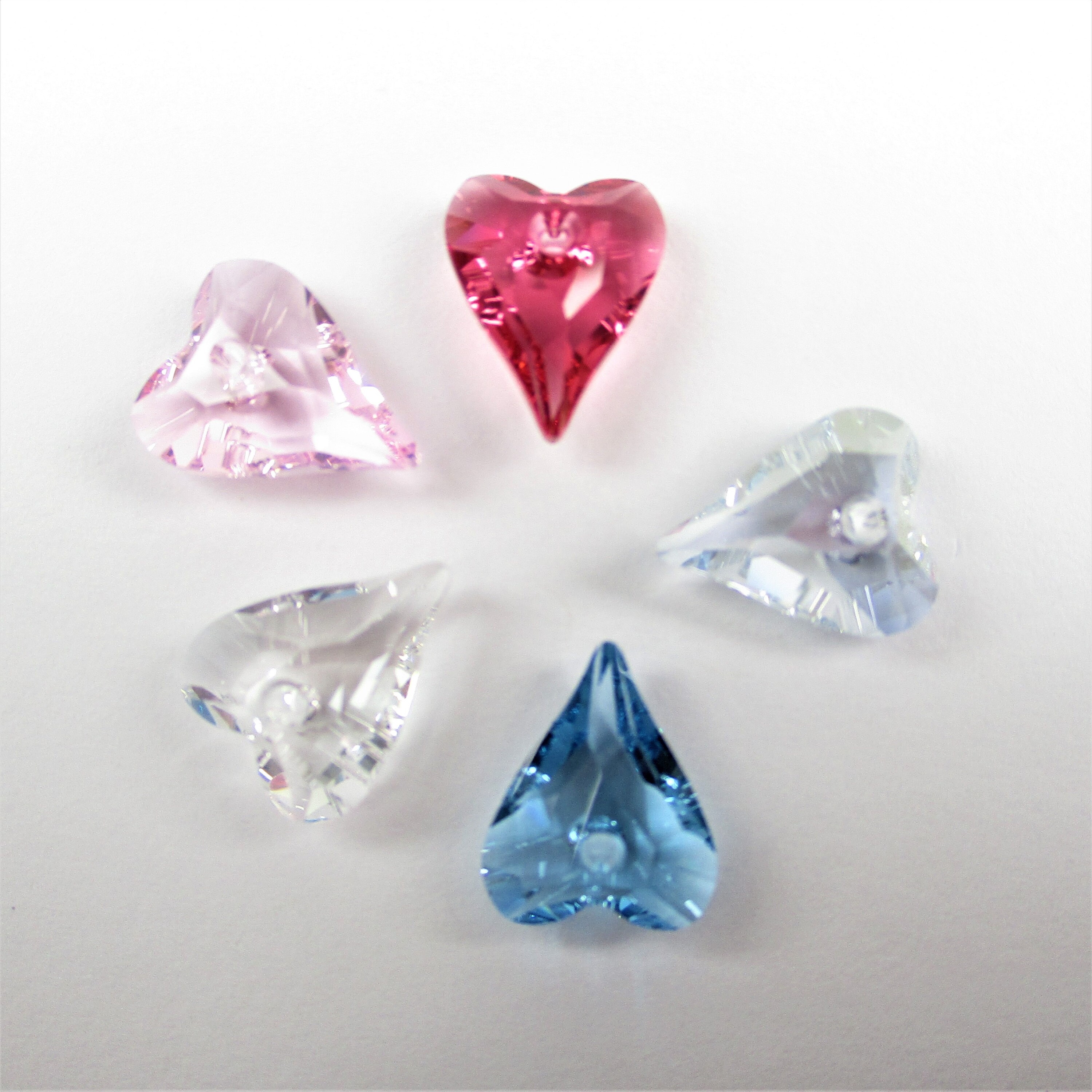 1 Piece/pk, 5 Diff Colors & Quantities, Swarovski Wild Hearts 6240 ...