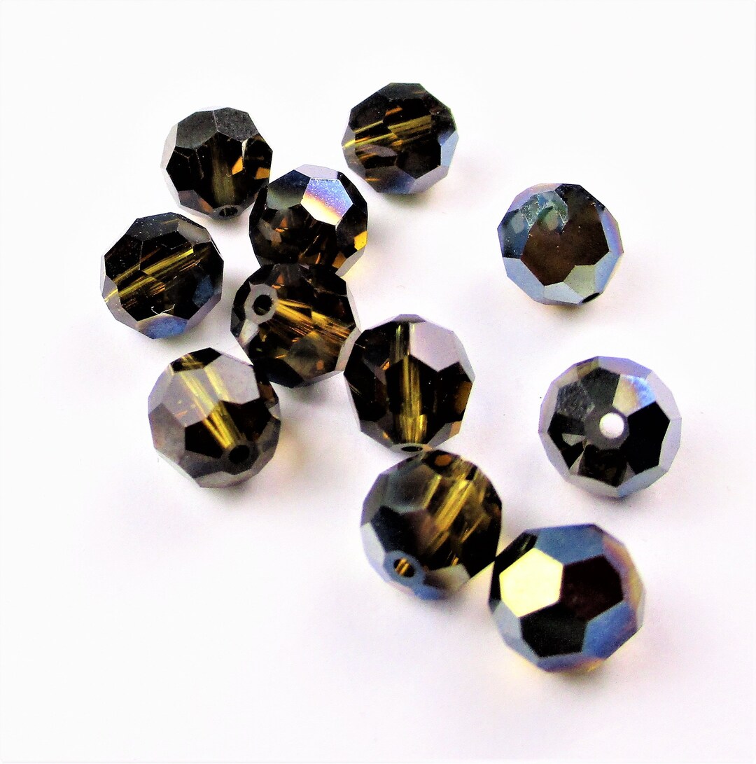 Swarovski Mink Vintage, 2 Pieces/pk, 6mm, Round, Rare Color - Etsy