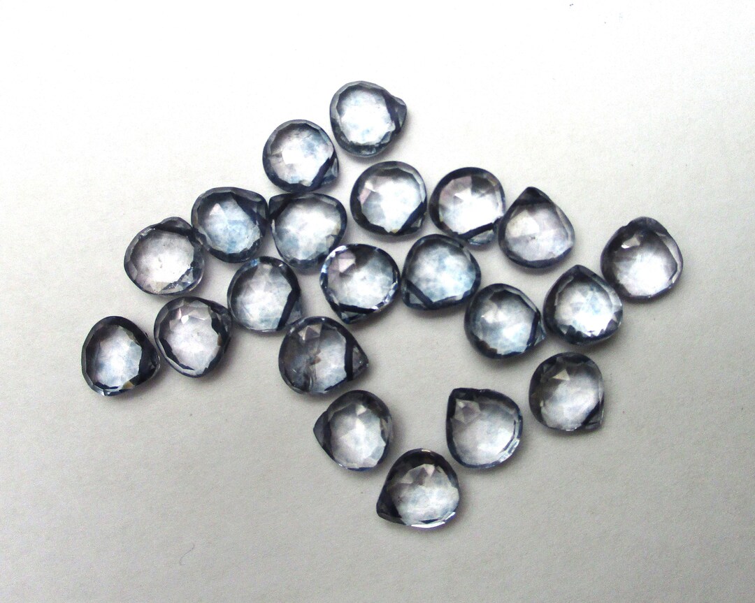 Blue Quartz Gemstones, Teardrops, Denim Blue, 7.5 X 7mm, Side Drilled ...