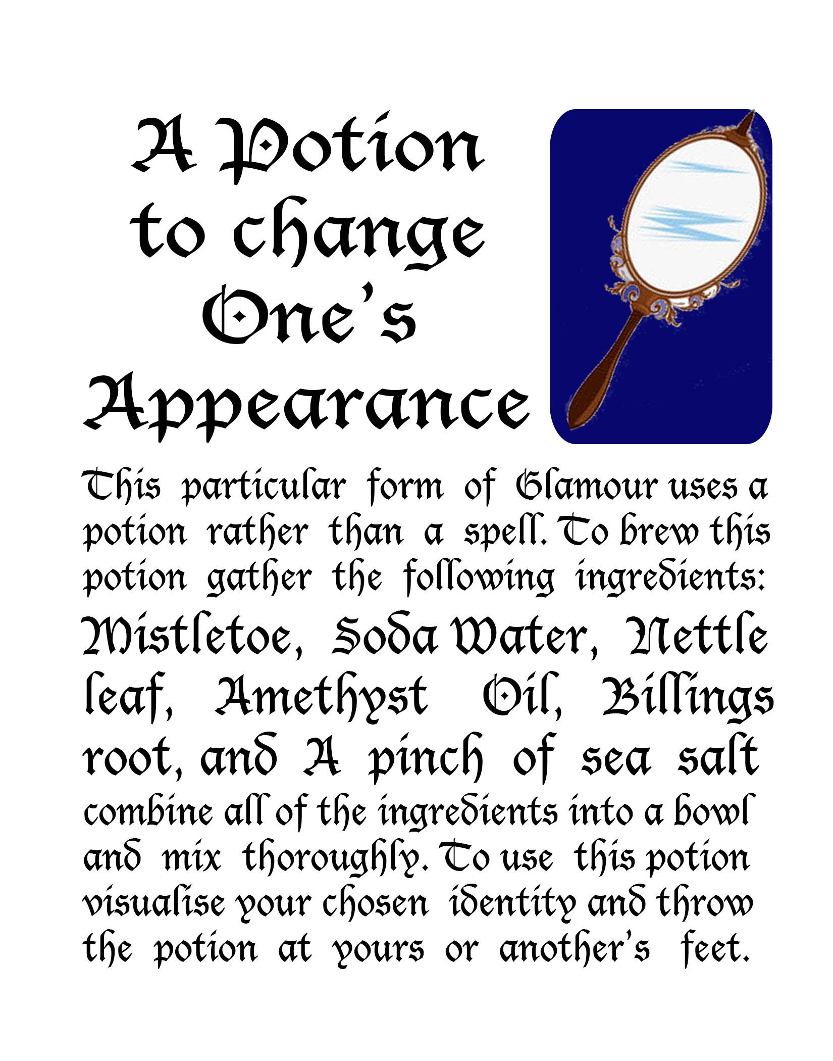 Charmed Book Of Shadows Spells And Potions