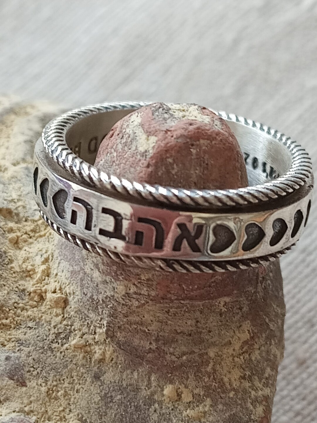 Love 925 Sterling Silver Designer Spinner Ring - Etsy
