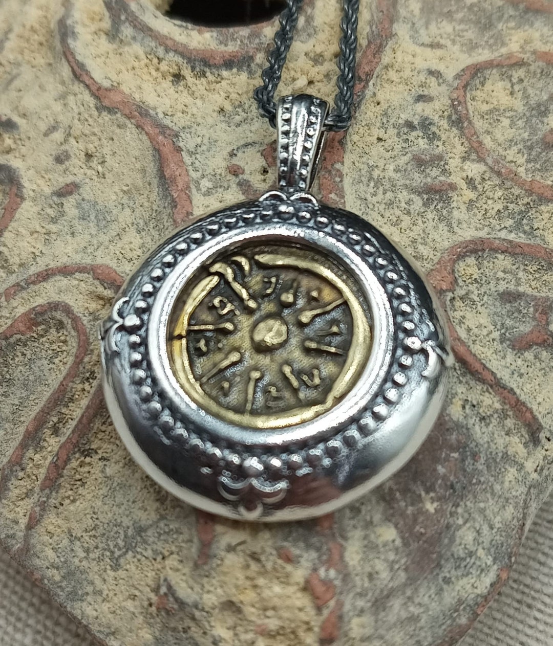 Sterling Silver Widow's Mite Coin Necklace - Etsy