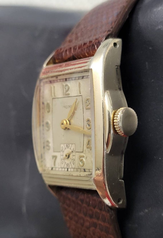 1940's LONGINES 10KGF Ca.10L Fancy Case 17 Jewels Man… - Gem