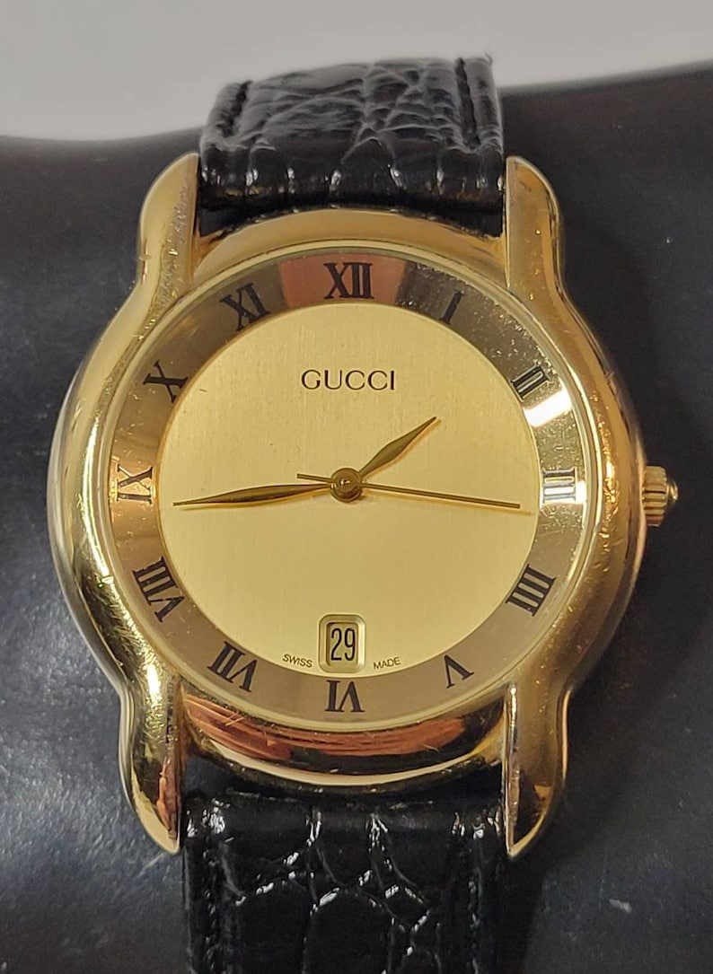 Gucci 5100 34mm P5 Stainless Steel Swiss Quartz Men's Watch Authentic ...