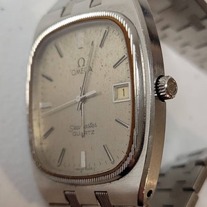 1970's Omega Seamaster 34mm Cal.1342 Swiss 13 Jewels Quartz Men's Watch ...