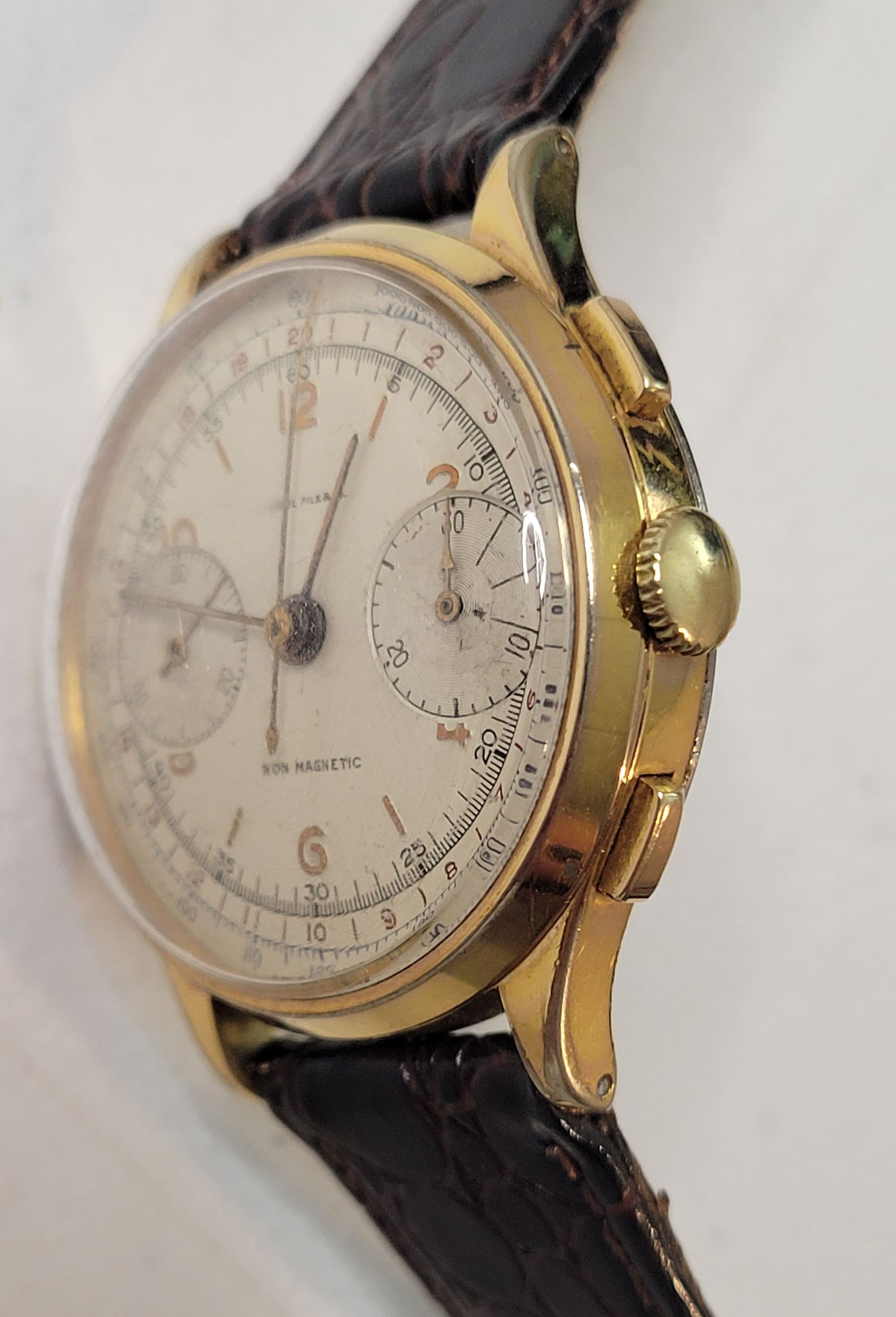 Rare 1950's Borel Fils and Co. 2 Registered 17jewels Swiss Manual Men's ...