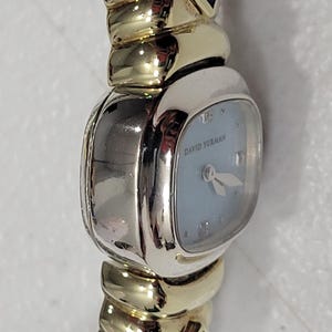 David Yurman Tourmaline 21mm 14k/925 Baby Blue Diamond Dial Quartz ...