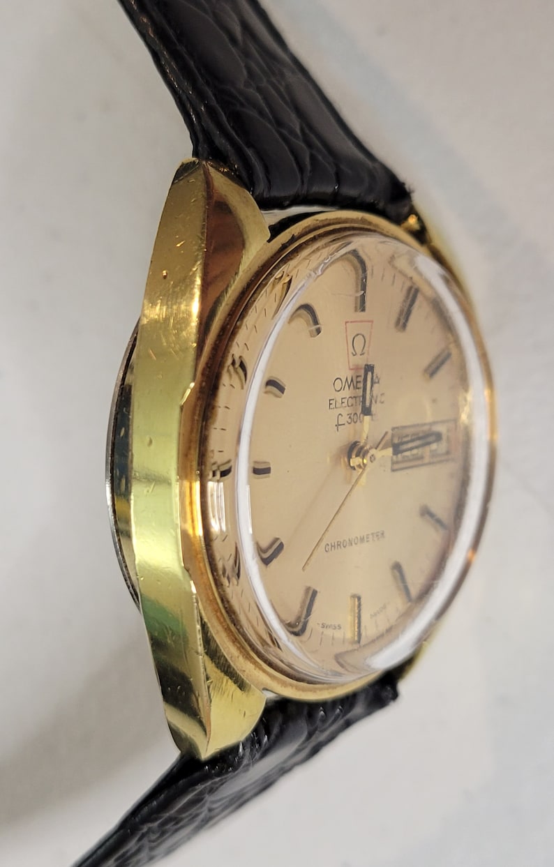 Omega Electronic F300hz Chronometer 20 Micron Gold Plated Men's Watch Working - Etsy