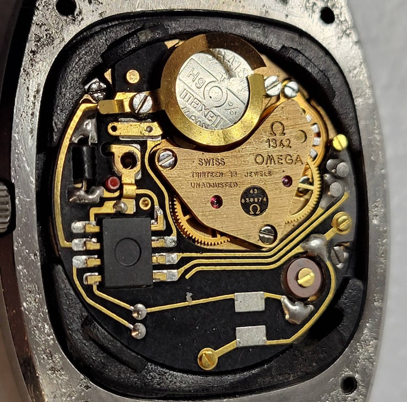 1970's Omega Seamaster 34mm Cal.1342 Swiss 13 Jewels Quartz Men's Watch ...