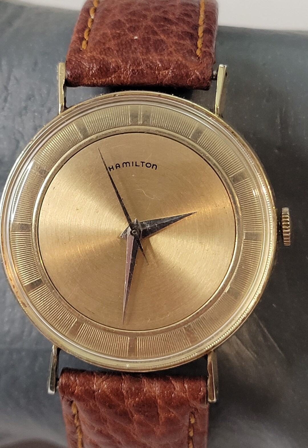 1950's Hamilton 10k Gold Filled 33mm Cal.735 U.S.A Manual Movement Men ...