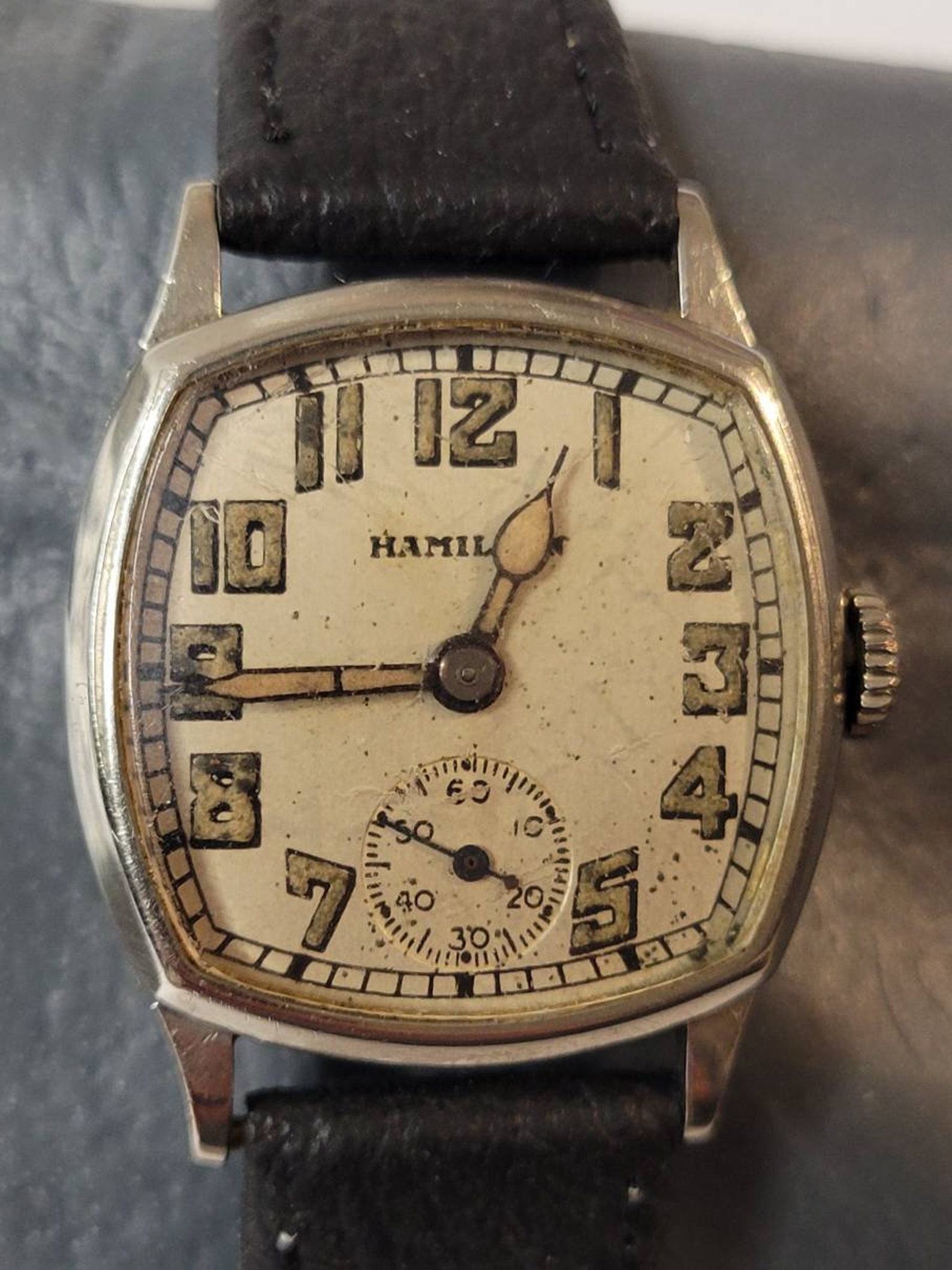 1929 Hamilton Cushion 28mm Cal.987 U.S.A 17 Jewels Manual Men's Watch ...