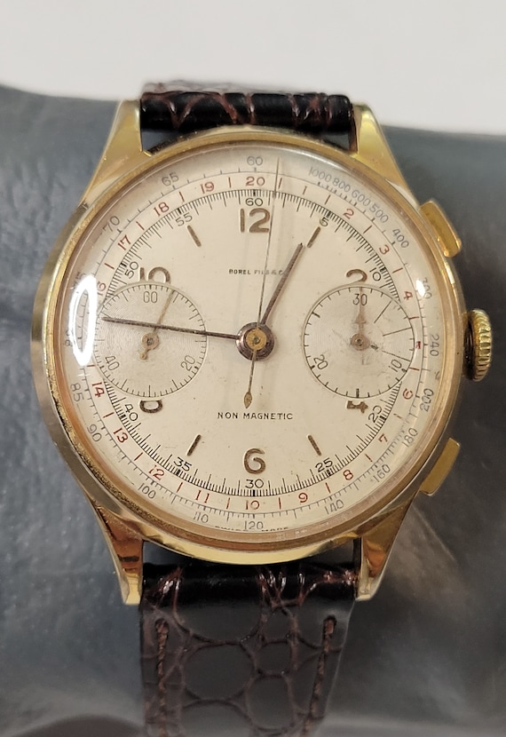 Rare 1950's Borel Fils and Co. 2 Registered 17Jewels … - Gem