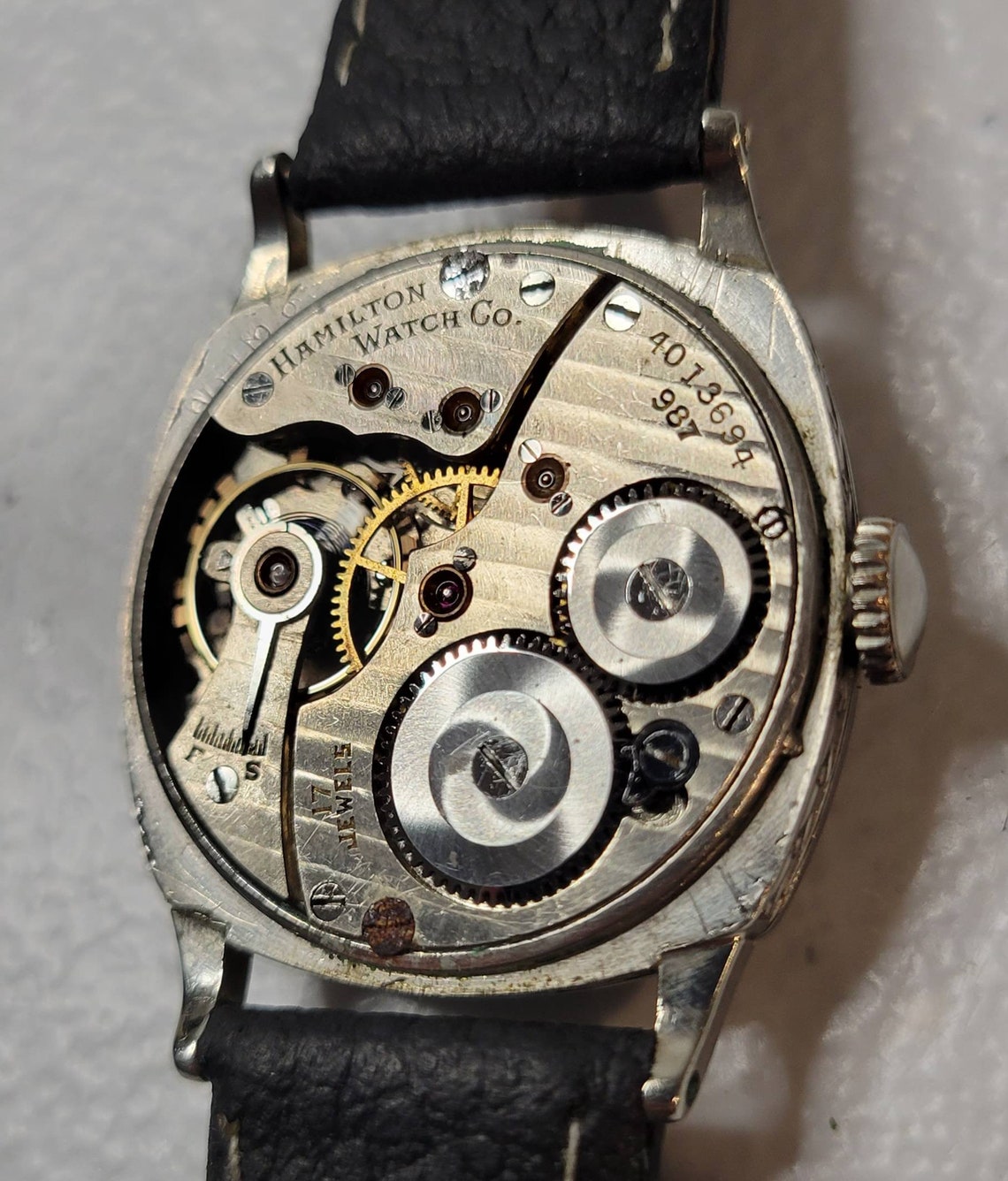 1929 Hamilton Cushion 28mm Cal.987 U.S.A 17 Jewels Manual - Etsy