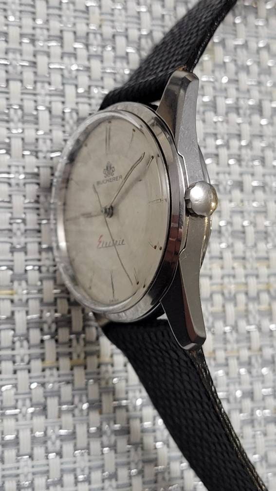 Rare Vintage Bucherer Electric Incabloc Swiss Made Stainless - Etsy