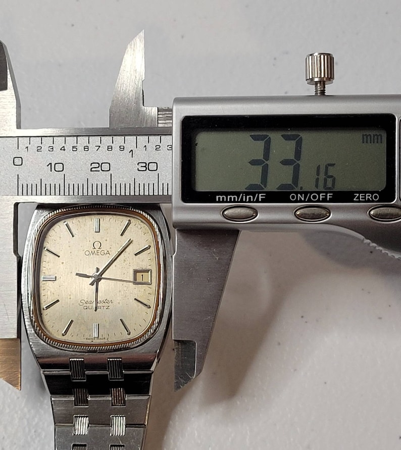 1970's Omega Seamaster 34mm Cal.1342 Swiss 13 Jewels Quartz Men's Watch ...