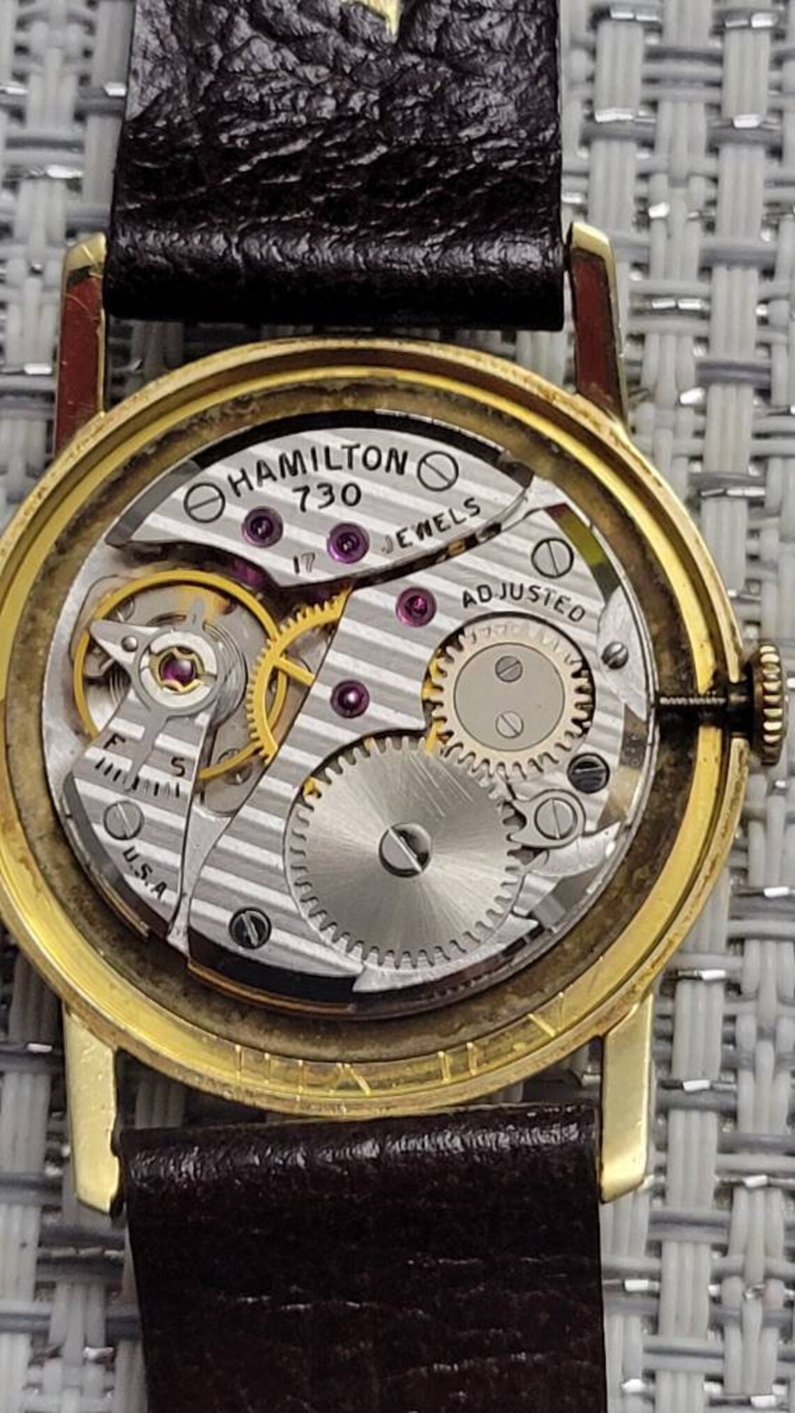 Vintage Hamilton 14k Solid 730 Movement Men's Watch - Etsy