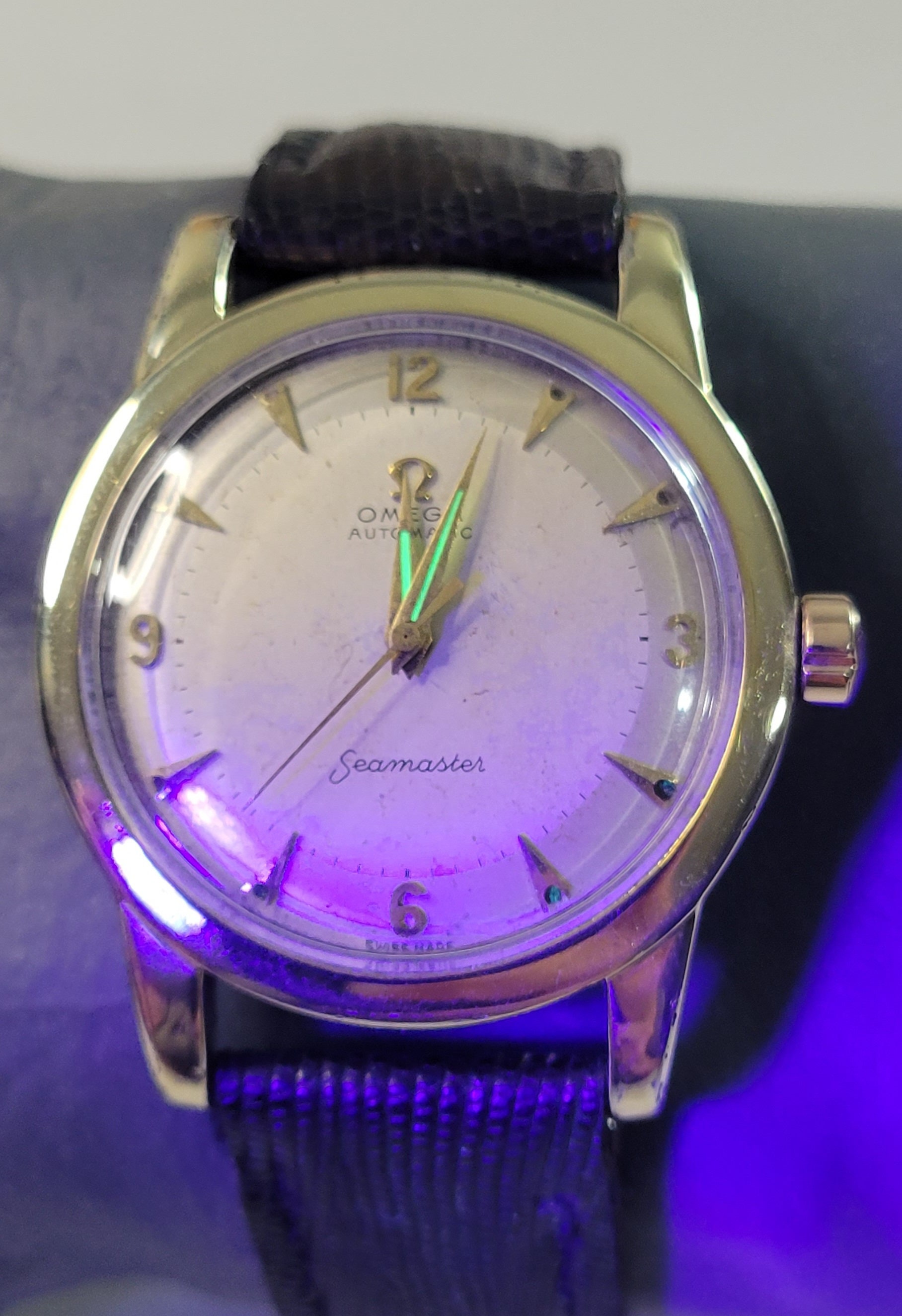 1950'S Omega Seamaster 14k Gold Capped Automatic Bumper Cal.354 Men's ...