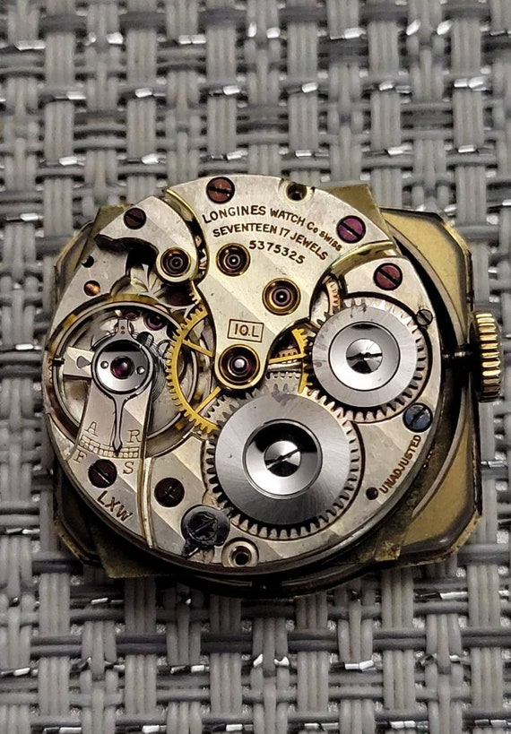 1940's LONGINES 10KGF Ca.10L Fancy Case 17 Jewels Man… - Gem