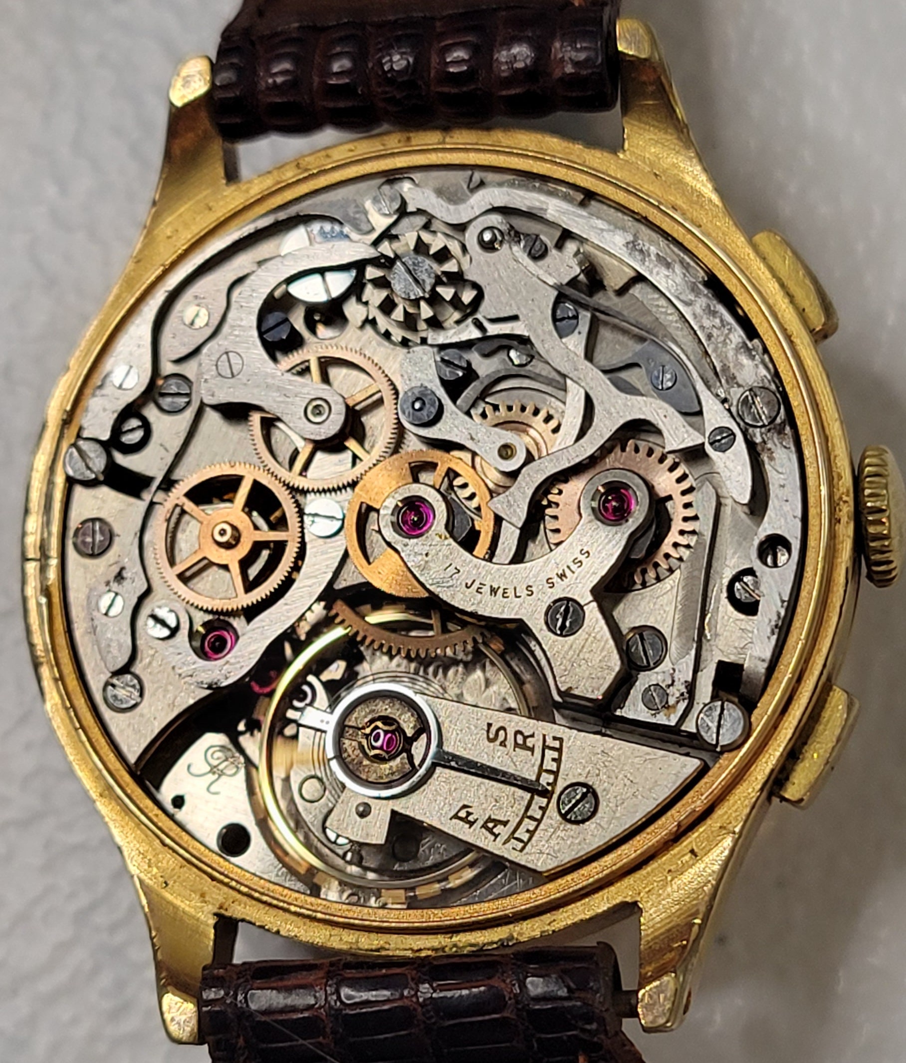 Rare 1950's Borel Fils and Co. 2 Registered 17jewels Swiss Manual Men's ...