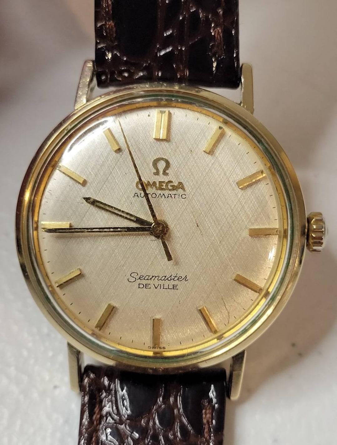 1960s Omega Seamaster Deville 14k Gold Filled Automatic Mens Watch With Box Etsy