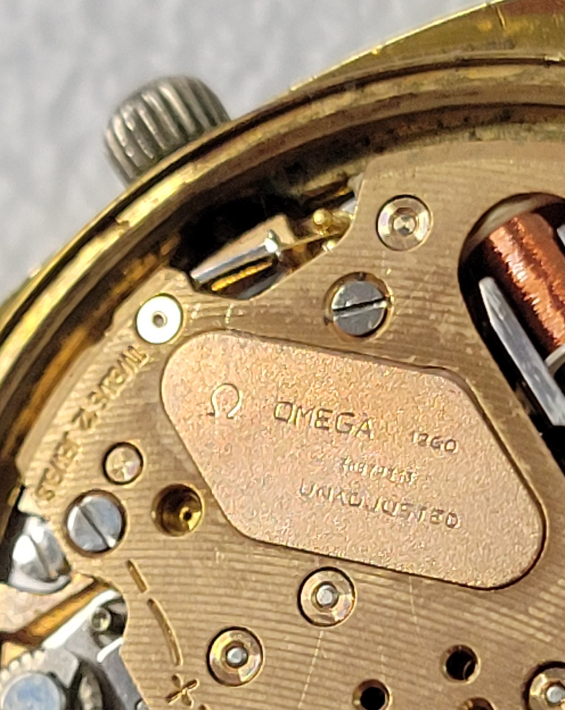 Omega Electronic F300hz Chronometer 20 Micron Gold Plated Men's Watch ...