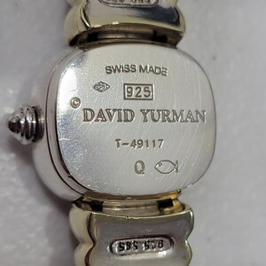 David Yurman Tourmaline 21mm 14k/925 Baby Blue Diamond Dial Quartz ...