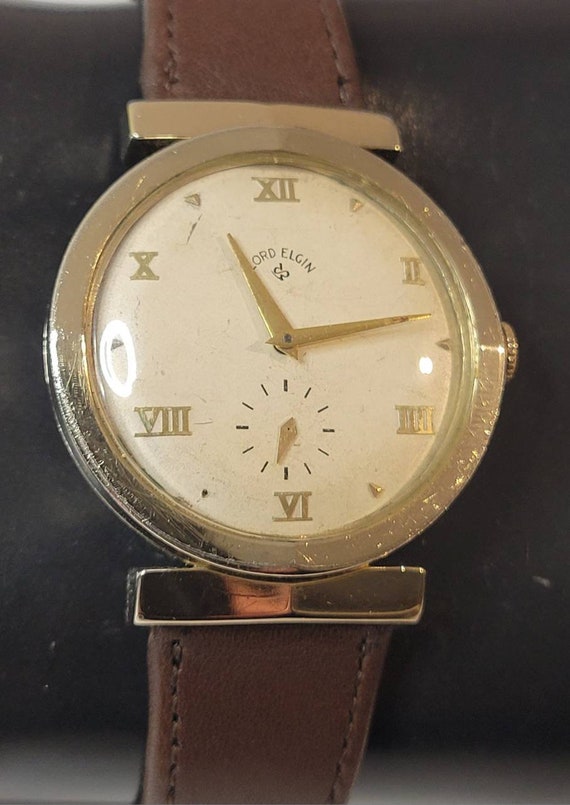 Vintage Lord Elgin 680 21J 4909 14k Solid Gold Watch - Gem