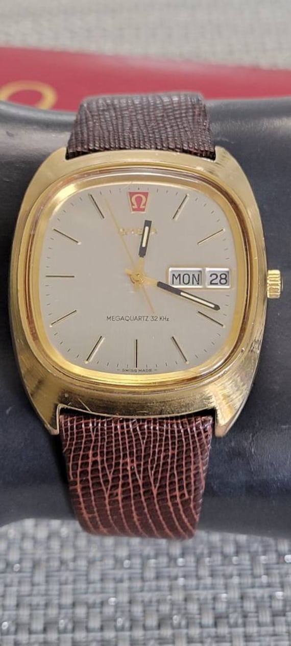 Vintage 70s Omega Megaquartz 32 KHz ref 196.0038 37mm… - Gem