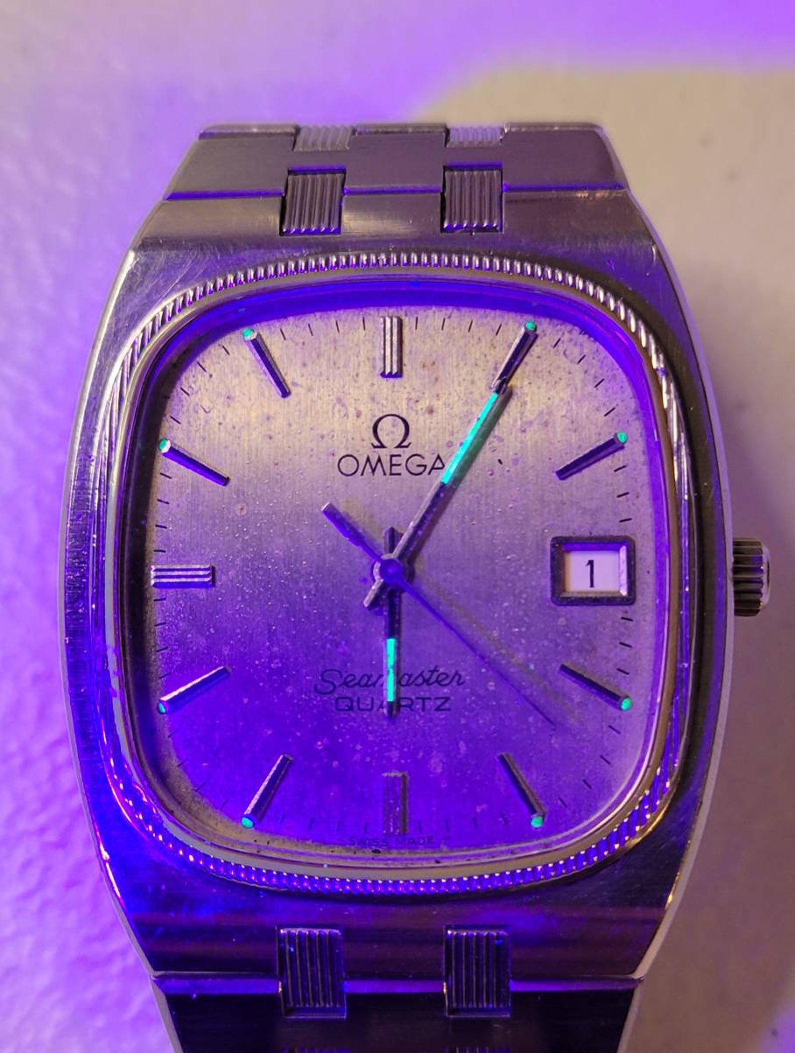1970's Omega Seamaster 34mm Cal.1342 Swiss 13 Jewels Quartz Men's Watch ...