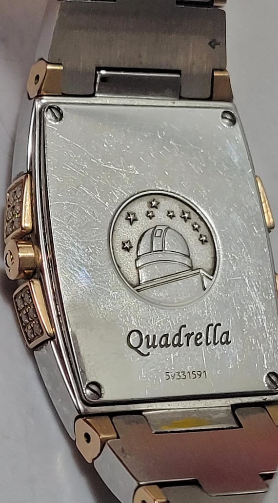 Omega Constellation Quadrella IRIS 18K Rose Gold Diam… - Gem