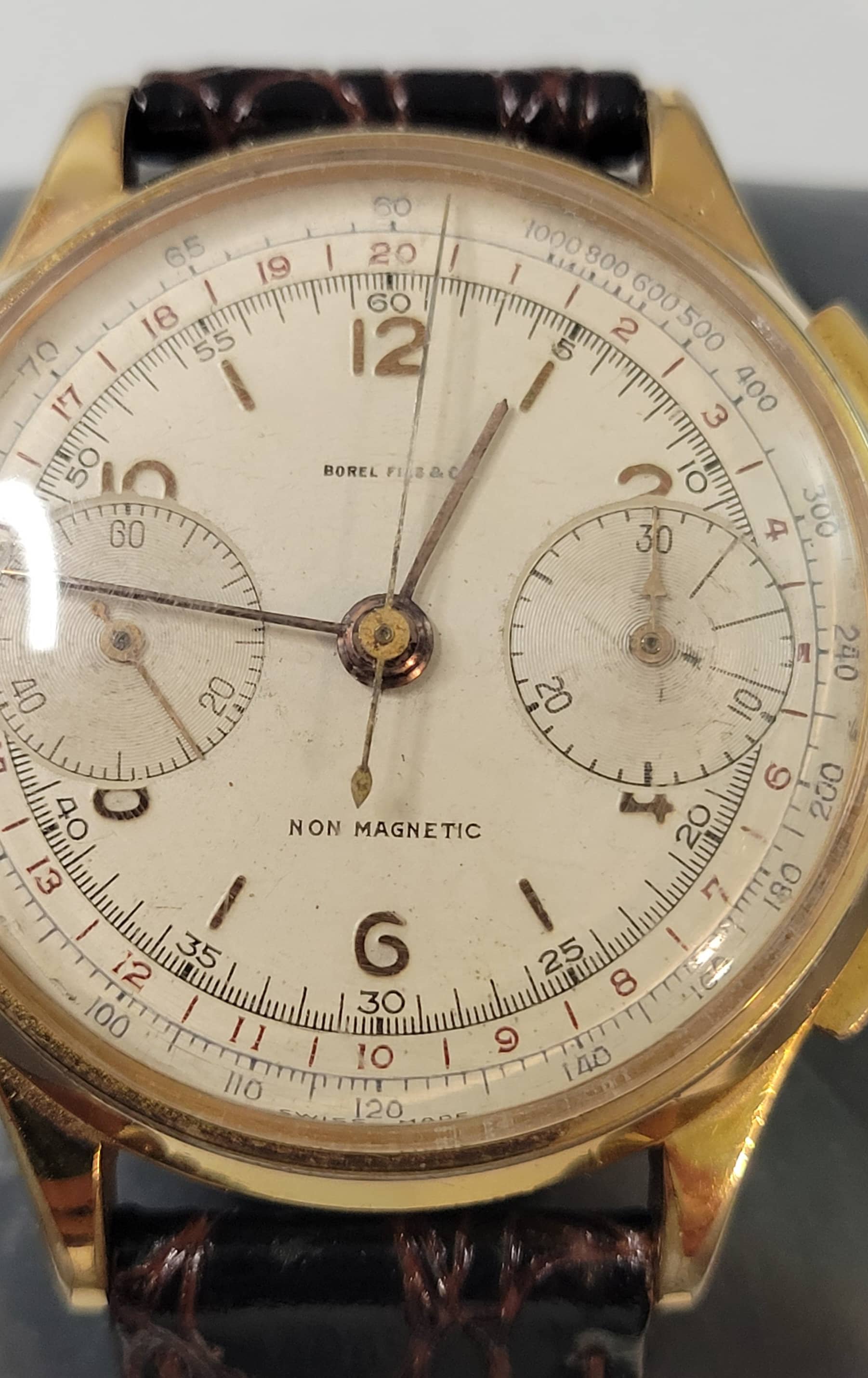 Rare 1950's Borel Fils and Co. 2 Registered 17jewels Swiss Manual Men's ...