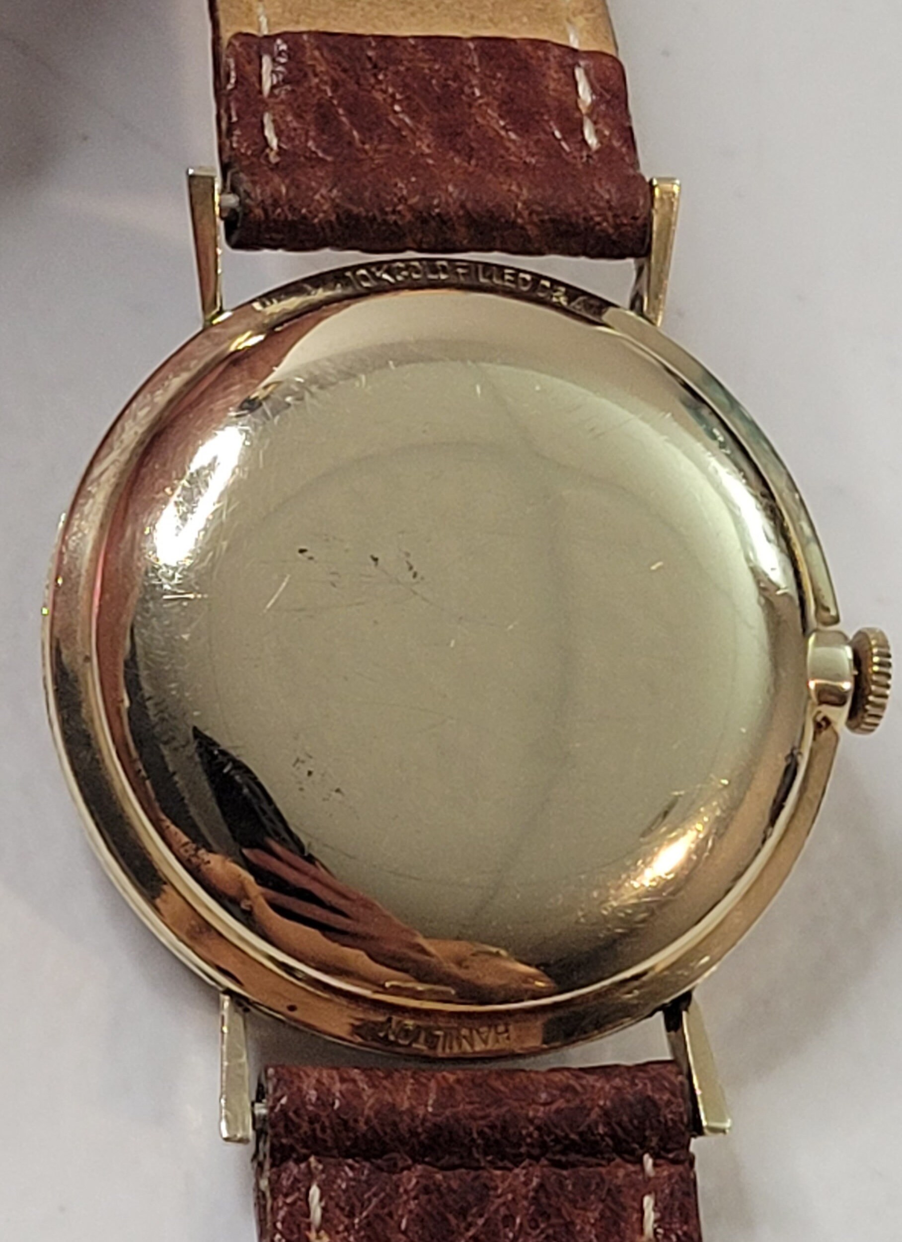 1950's Hamilton 10k Gold Filled 33mm Cal.735 U.S.A Manual Movement Men ...