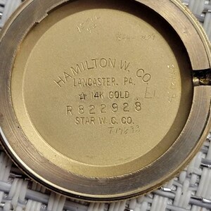 Vintage Hamilton 14k Solid 730 Movement Men's Watch - Etsy