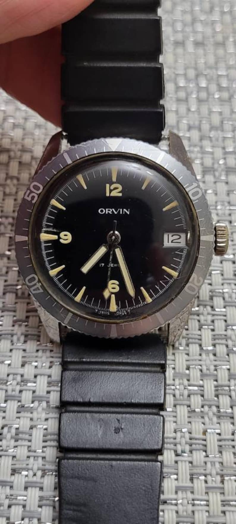 Vintage 1960s Orvin Diver for Sears Roebuck and Co. 17 Jewels Manual ...