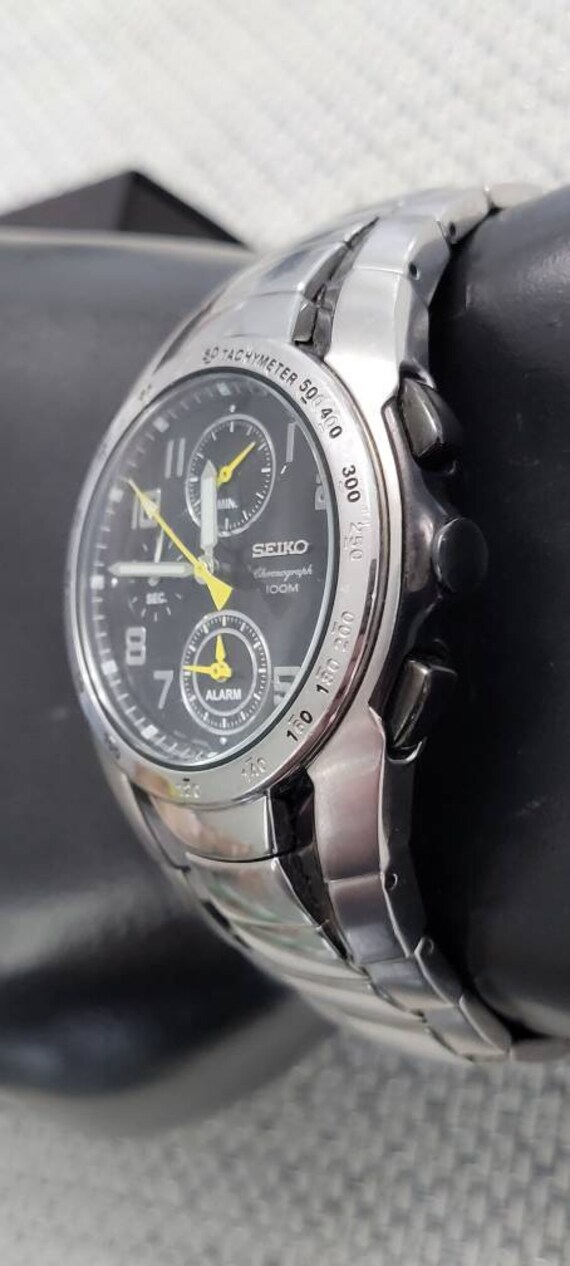 Rare Seiko Chronograph 100m Alarm Chronograph 7T62-OE… - Gem