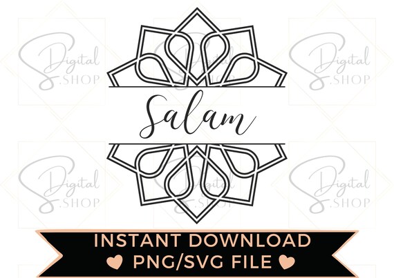 Salam SVG PNG Instant Download Muslim Svg Muslim PNG - Etsy