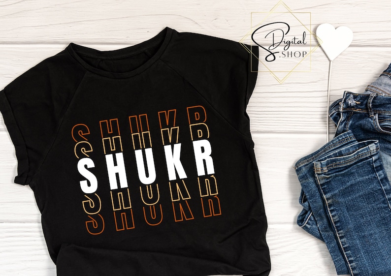 Shukr Design Grateful Design Arabic Png Muslim SVG Muslim - Etsy