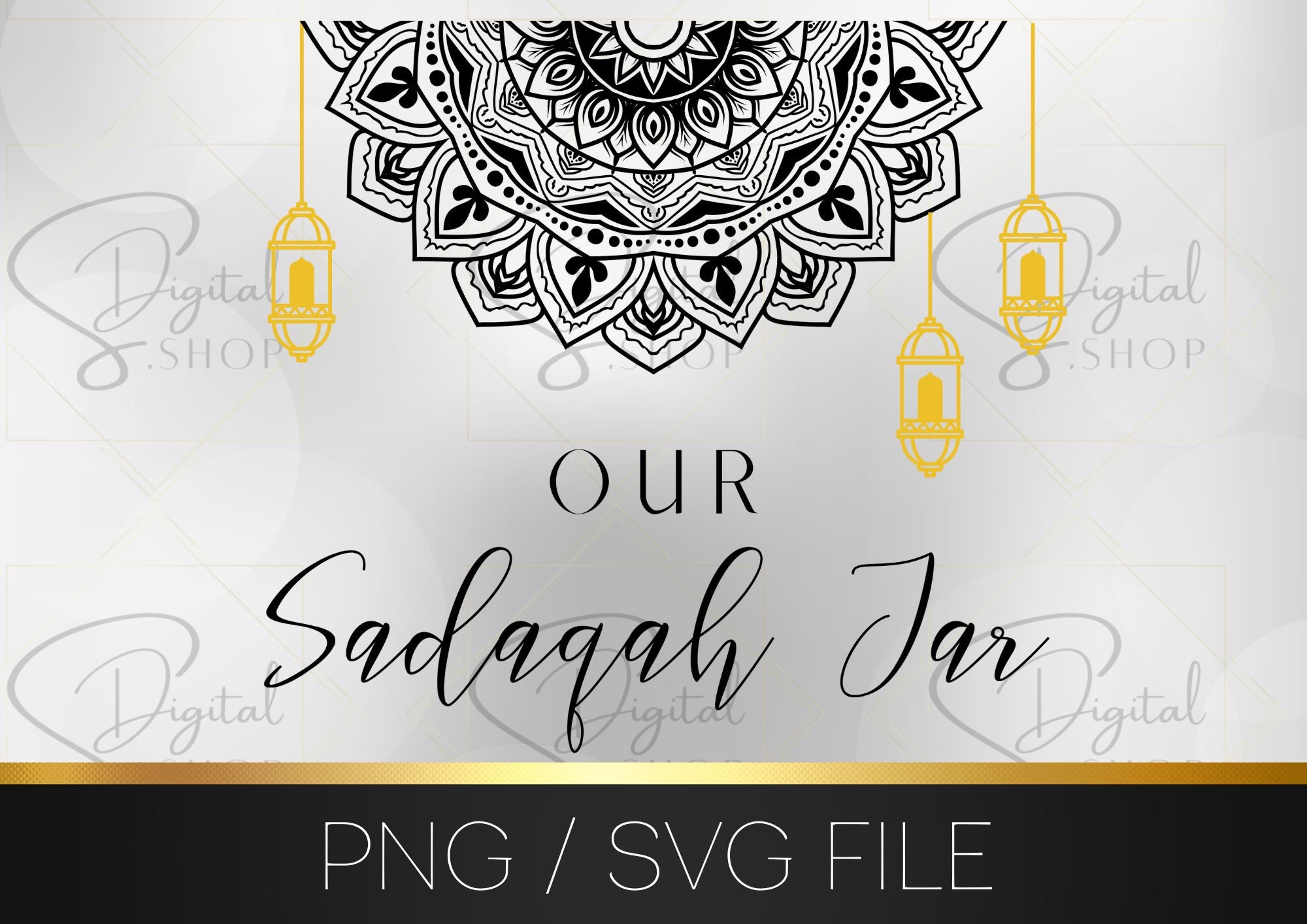 Our Sadaqah Jar, Muslim SVG, Muslim PNG, Islamic Svg, Islamic PNG ...
