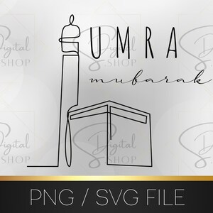 Umra Mubarak Png and Svg, Umra Gift, Islamic SVG, Islamic PNG, Islamic ...