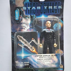 Star Trek -first Contact- 4 Action Figures Collectibles-1990's---picard ...