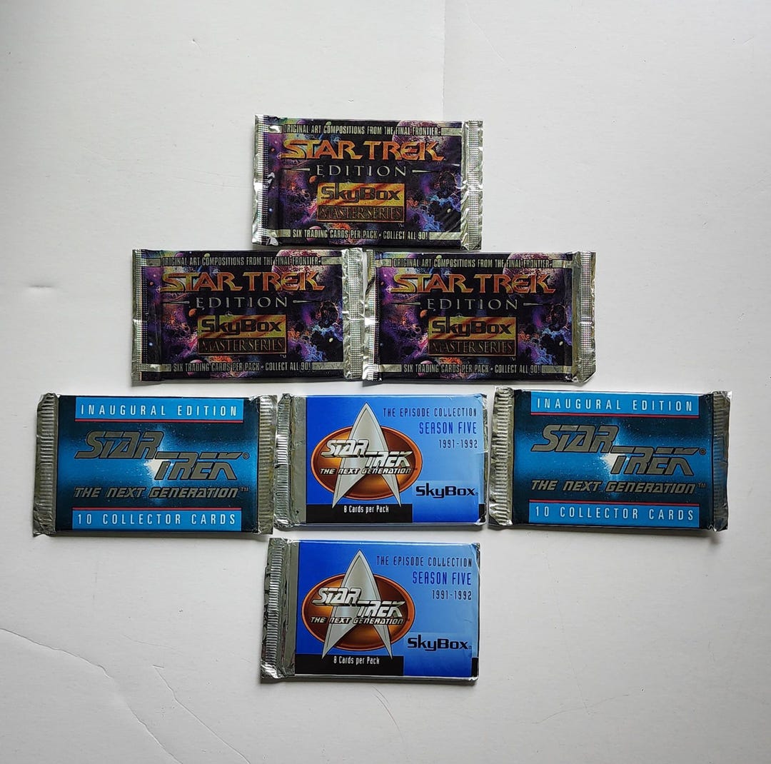 Star Trek Skybox Cards -7 Packs in Original Packages-2 Inaugural ...