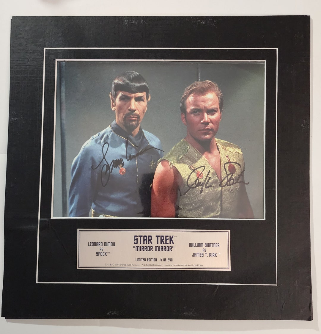Star Trek " Mirror Mirror" 1998 Autographed Signed Photo 4/250 William ...