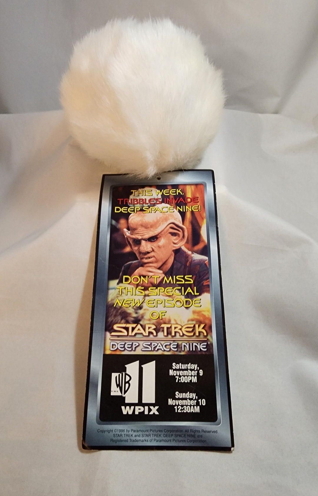 Star Trek Tribble 0riginal Tag Deep Space Nine- Tribble Invade Deep Space Nine. 30 Year Ago ...