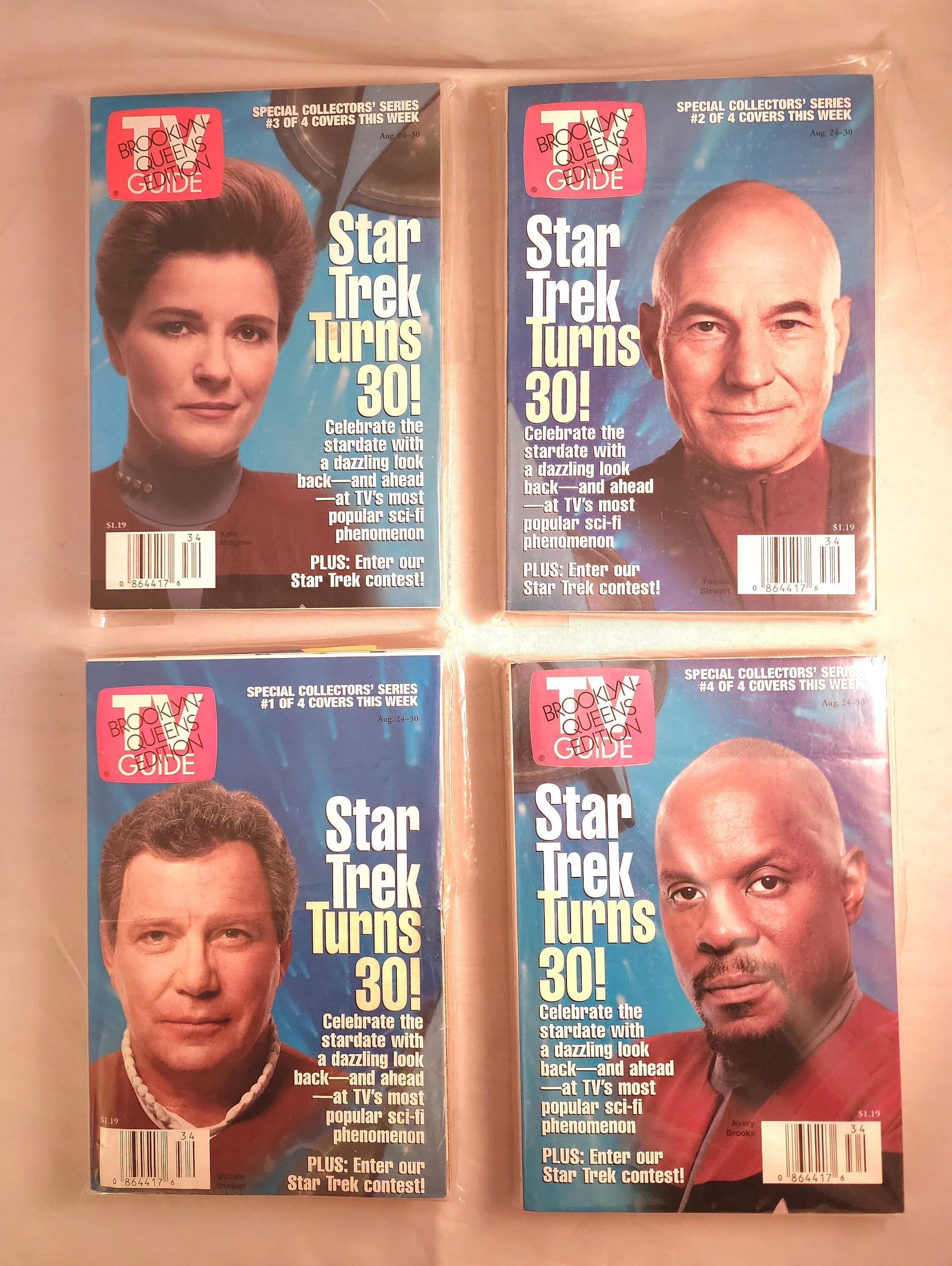 Star Trek TV Guide 1996: Captains 30th Anniversary, Lot of 4 - Etsy