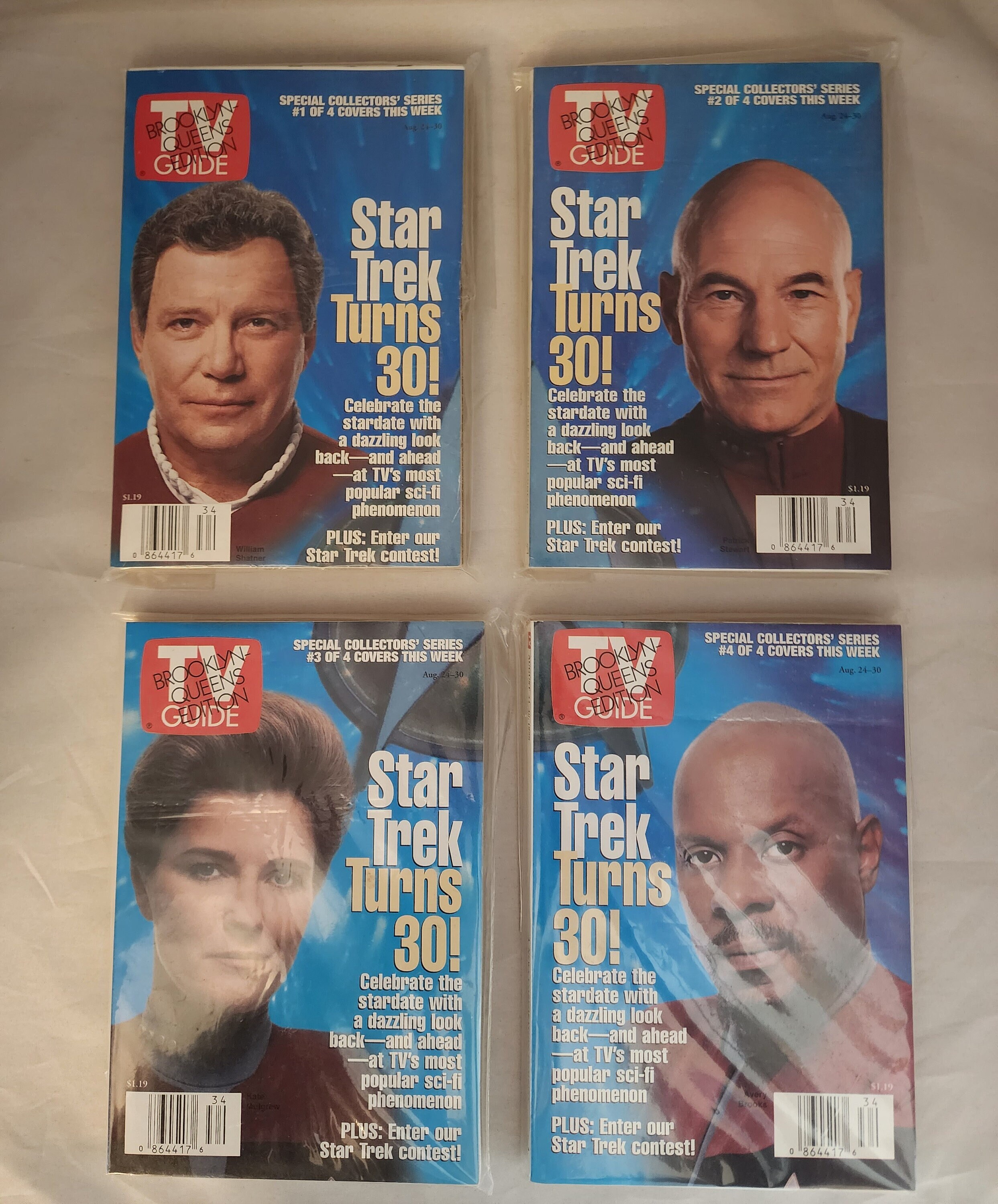Star Trek T.V Guide a Lot of 4 Star Trek Captains Turns 30 A Dazzling ...
