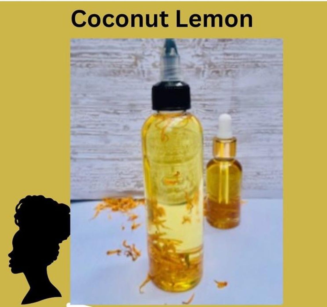 Loc Oil, Coconut and Lemon Scent, Moisturizing Oil for the Scalp, Gift ...