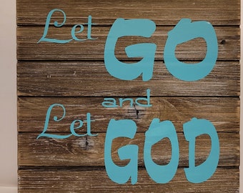 Let Go and Let God Plaques - Etsy