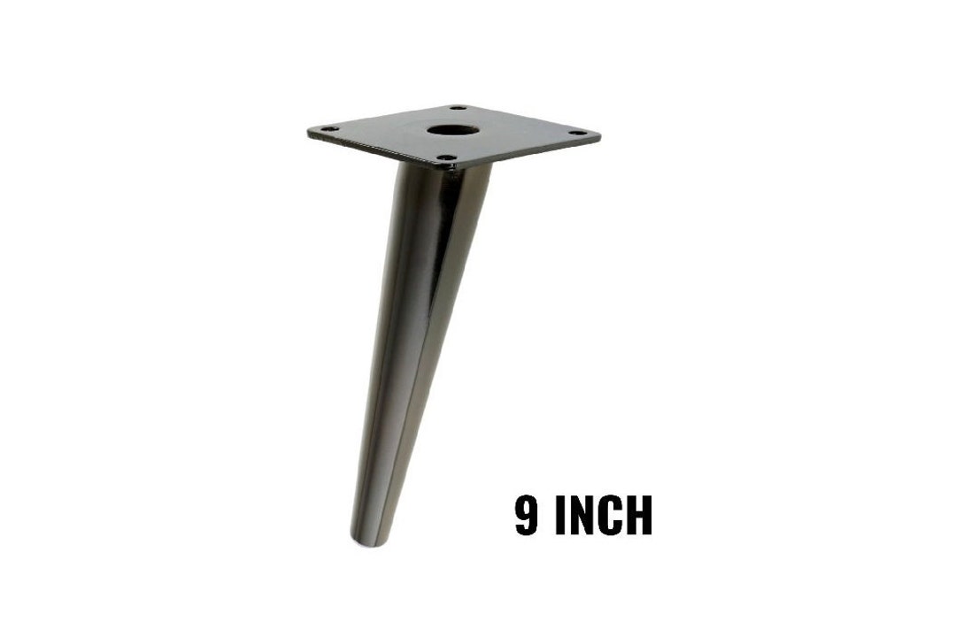 Metal Inclined Cone Design Furniture Leg With Mounting Plate - Etsy