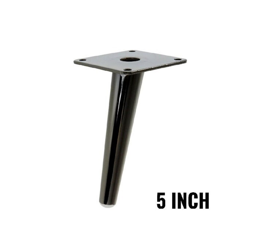 Metal Inclined Cone Design Furniture Leg With Mounting Plate - Etsy