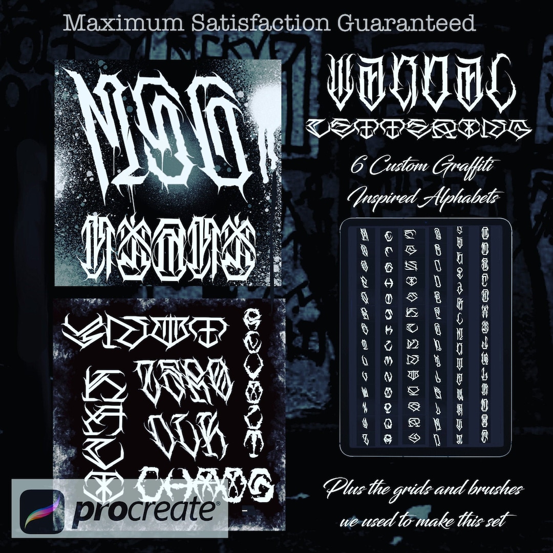 Vandal Lettering - Etsy